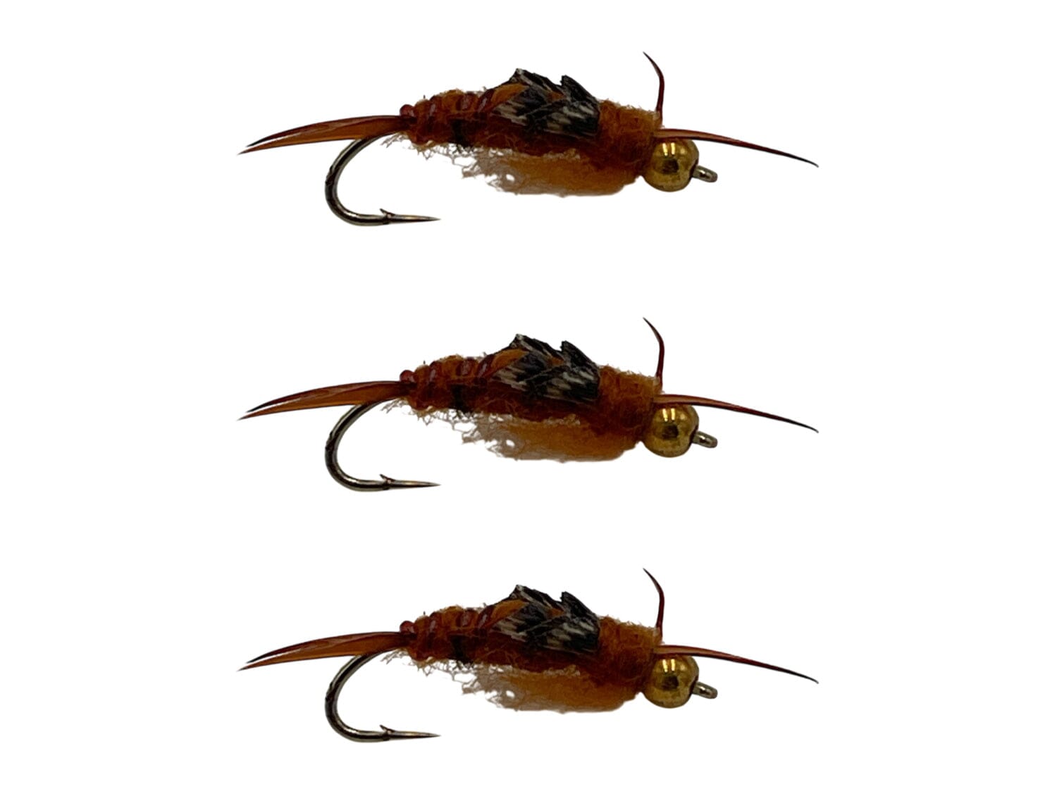 Stonefly Bead Head Brown | 3 Pack | Feeder Creek